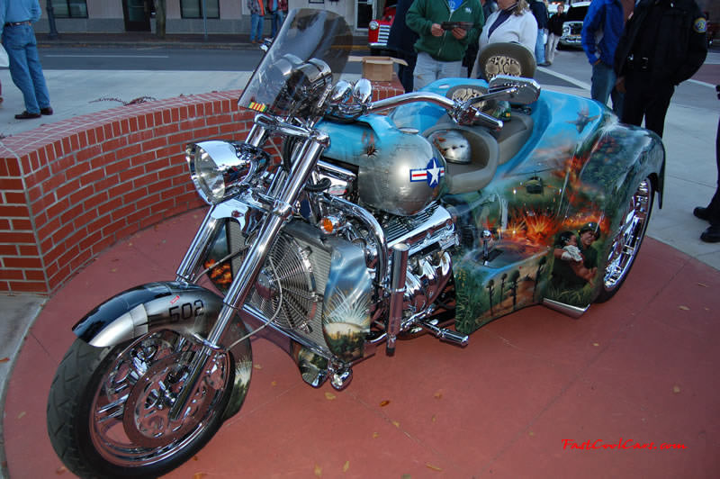 Custom Trike Motorcycle With Military Memorial Paint Job - Custom ...